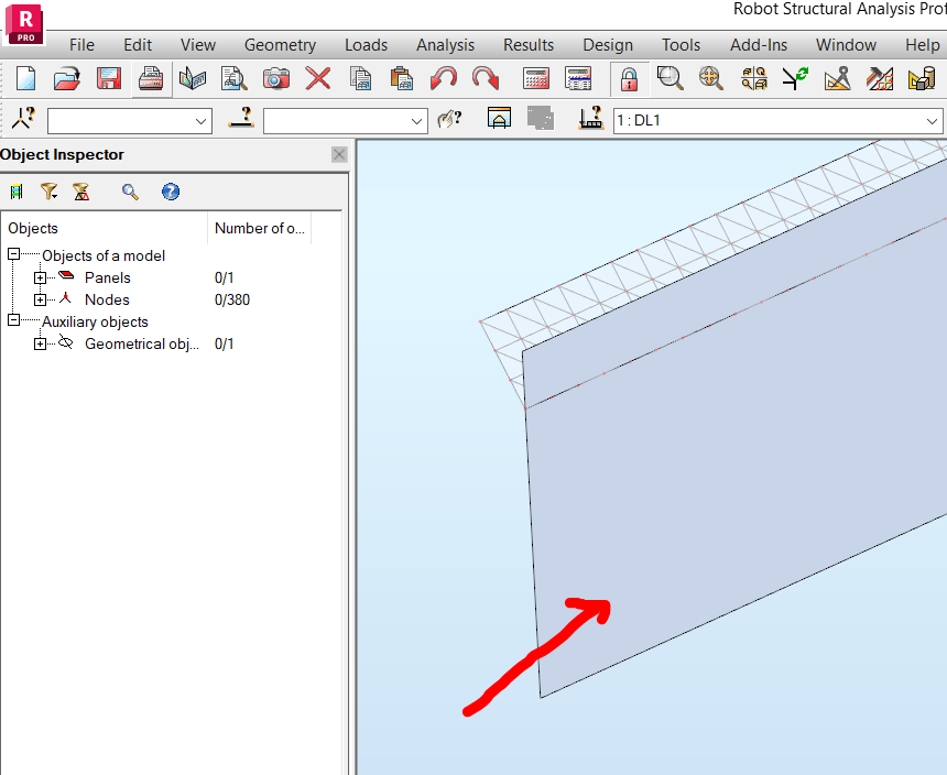 Selected objects not meshed for shell model in Robot Structural Analysis
