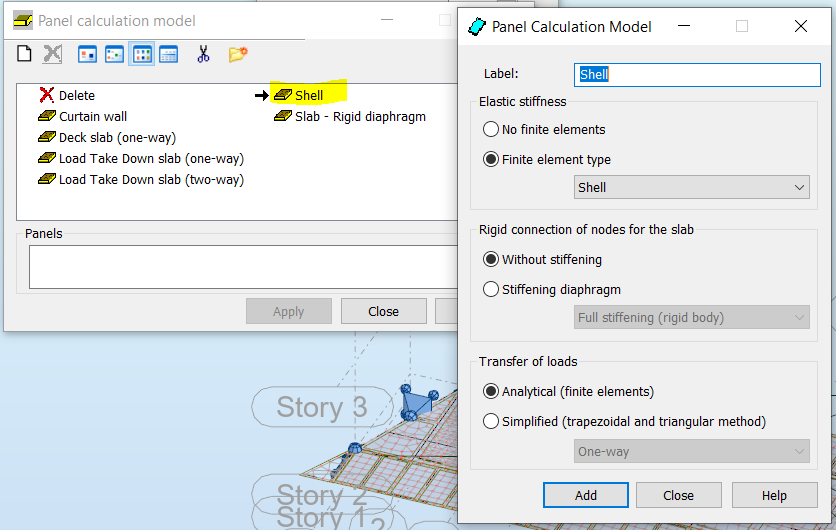 Which type of slab one-way or two-way is simulated when shell calculation model is used for ...