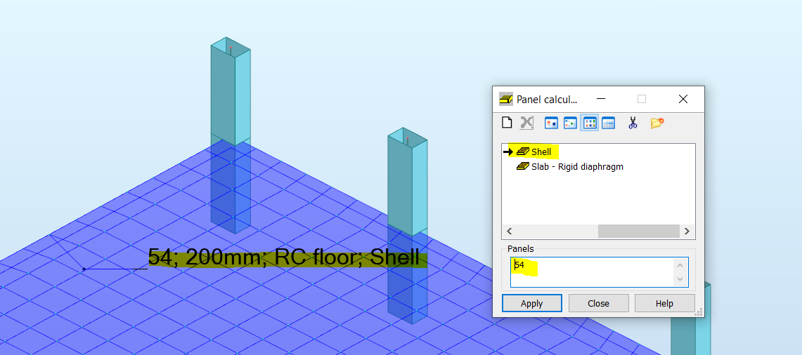 Incorrect results for model of slab supported by columns in Robot Structural Analysis