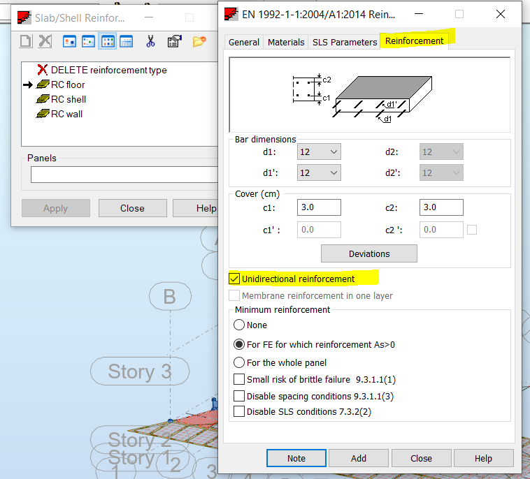 Which type of slab one-way or two-way is simulated when shell calculation model is used for ...