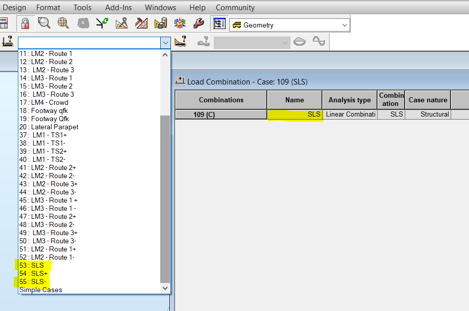 Manual Combination Does Not Appear After Model Calculation In Robot Structural Analysis