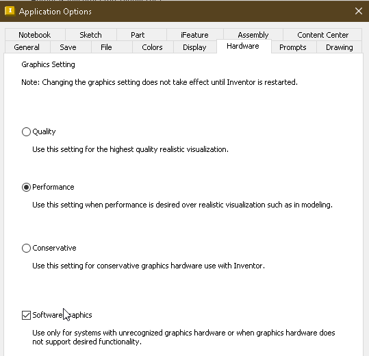 The computer GPU is no being used for anything by Inventor.