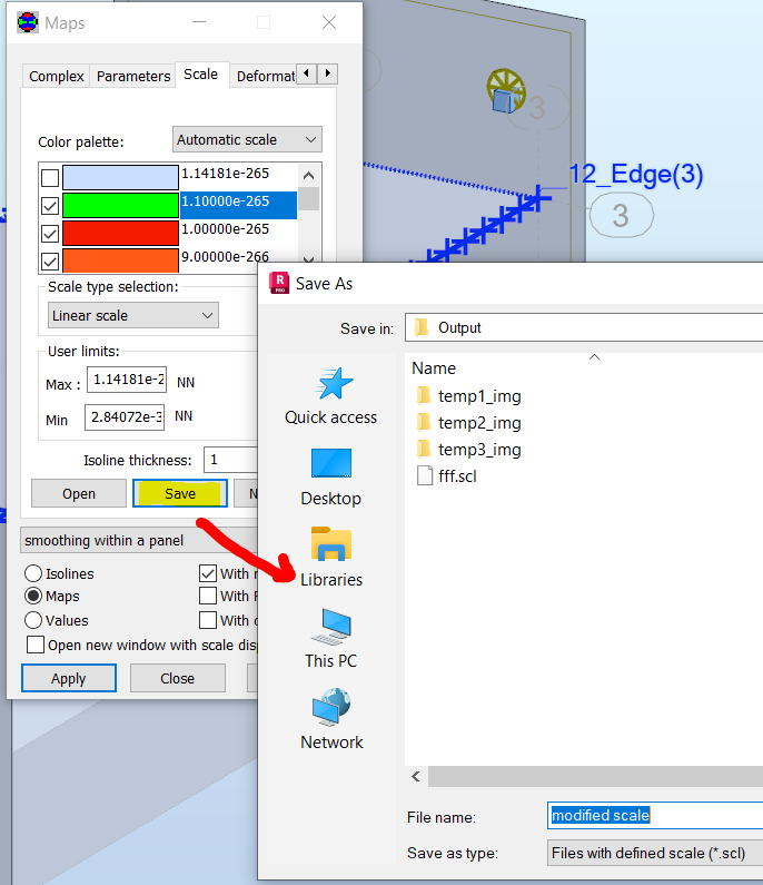 Is it possible to add new color palette for maps presentation in Robot Structural Analysis.