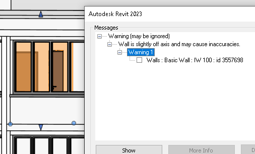 When exporting from Revit to IFC some doors do not cut through walls in Revit