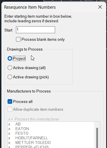 To reassign item numbering sequentially for each sheet in AutoCAD ...