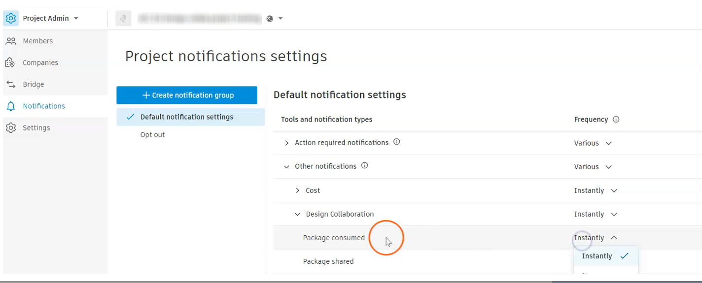 Email notifications not sent when a package is shared or consumed in BIM 360 or ACC Design ...