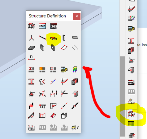 Panels option missed from interface in Robot Structural Analysis