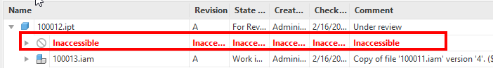 "403 Error Permission Denied" using Where Used on file with inaccessible parent in Vault Thin ...
