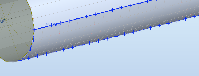 How to refine mesh for pipe generated by arc or circle extrusion along ...