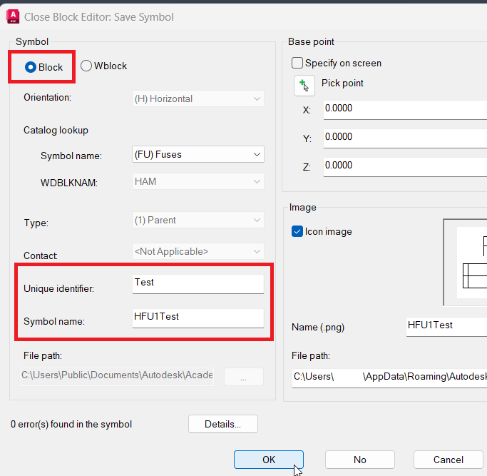To test the Symbol Builder is working in AutoCAD Electrical