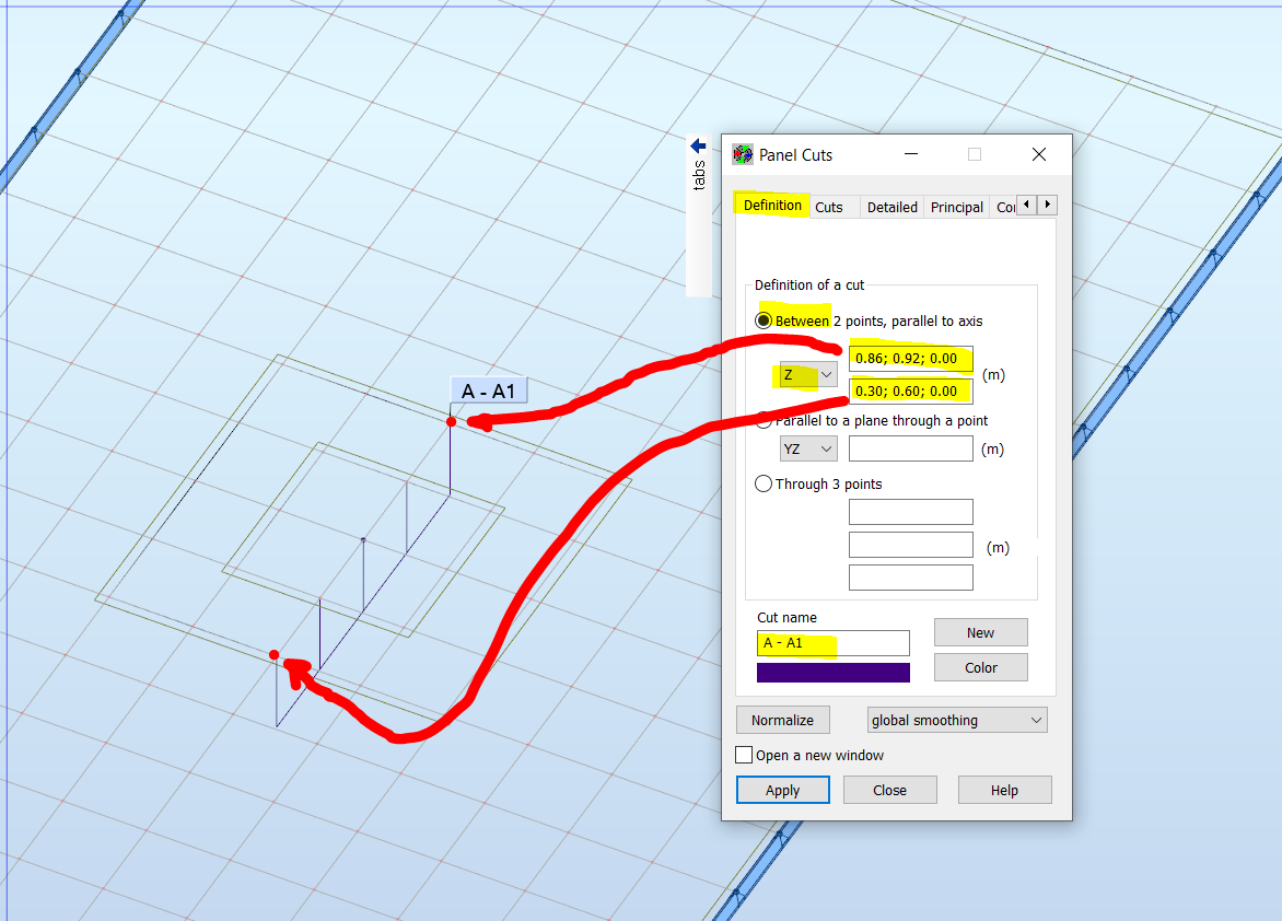 How to compare bending capacity with moment transferred by the slab segment using results for ...