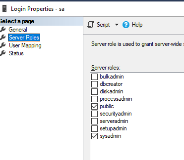 Permissions for SQL User account for Vault Backups