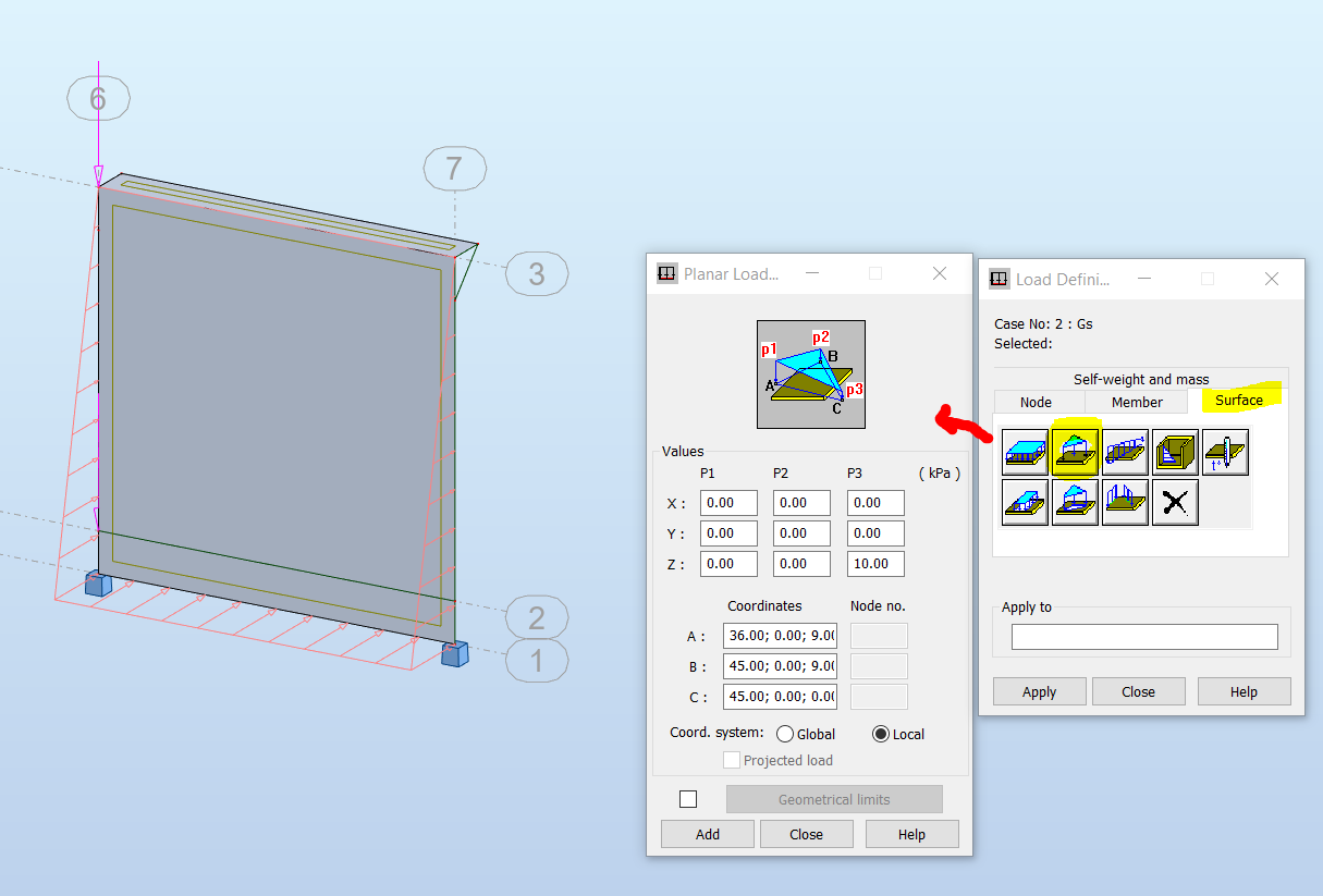 Liquid pressure load is not applied to claddings in Robot Structural Analysis