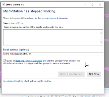 Microstation crashes when using Switchback with Navisworks Manage 2024