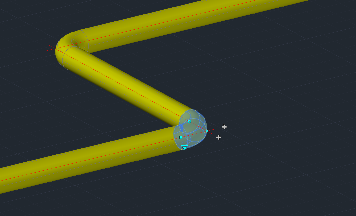 Pipes won't be highlighted in blue, if they are selected in AutoCAD ...