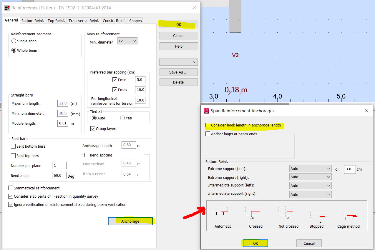 “ULS 的弯曲承载力不足以跨 No.%n 安全系数： 0.00“，而 RC 梁在 Robot Structural Analysis 中提供钢筋设计