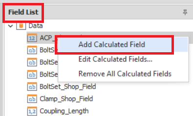 How to add buffer value to Bolt length in AutoCAD Plant 3D Report Creator