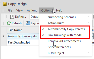 Inventor assembly’s drawing copied automatically and follows part file name when copying part in ...
