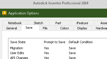When saving, a Date Format Has Changed prompt is being shown in Inventor