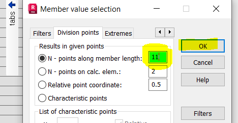 How to print internal forces envelope for different groups of members in Robot Structural Analysis