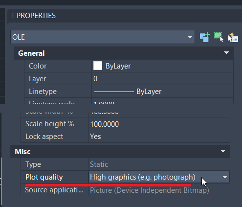 Some images on the AutoCAD DWG file are monochrome and low quality when exported using Acroplot Pro