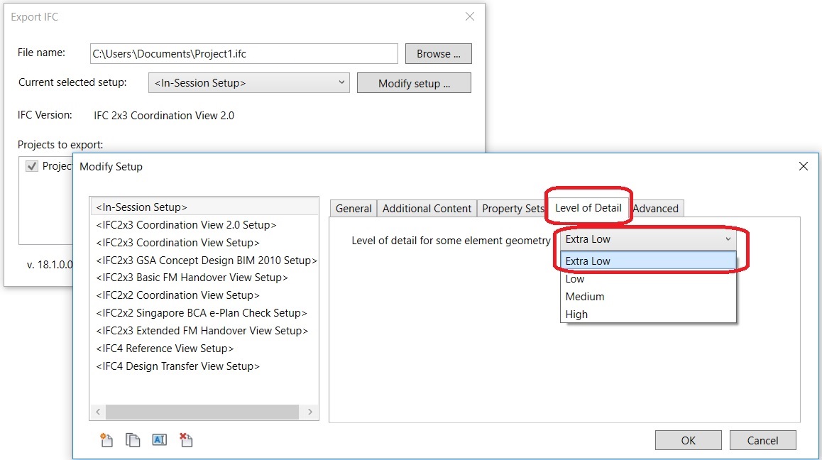 Revit not responding exporting IFC4