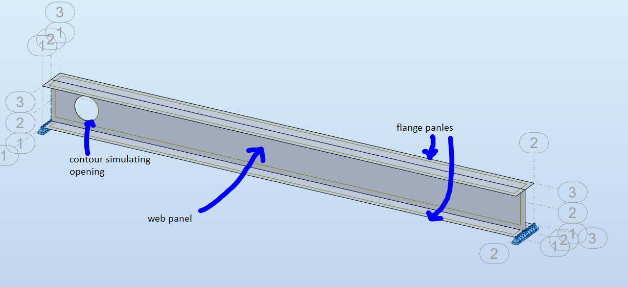 How to put a service hole through the web of a universal beam in Robot ...