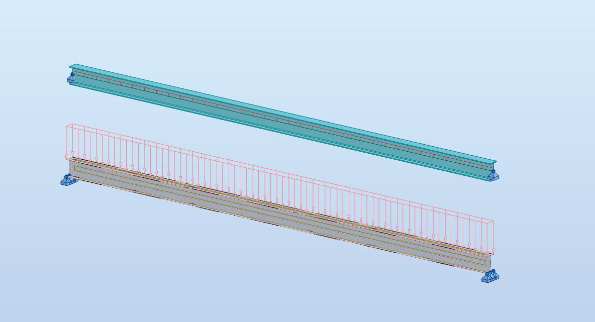 Different deflections for beam simulated by member and finite elements in Robot Structural Analysis