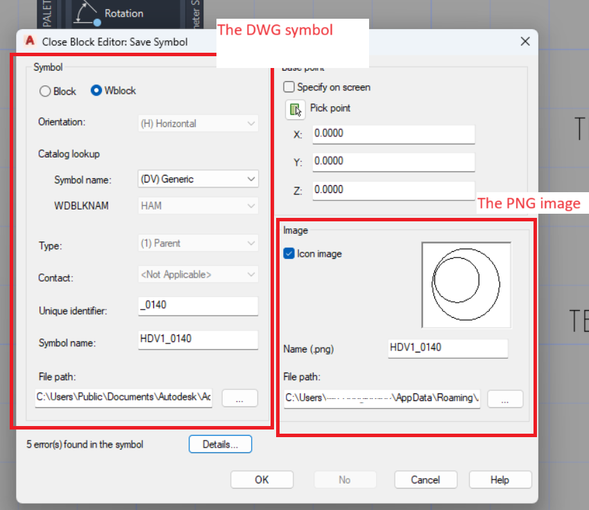 O Construtor de símbolos não salva o arquivo dwg em Wblock no AutoCAD ...