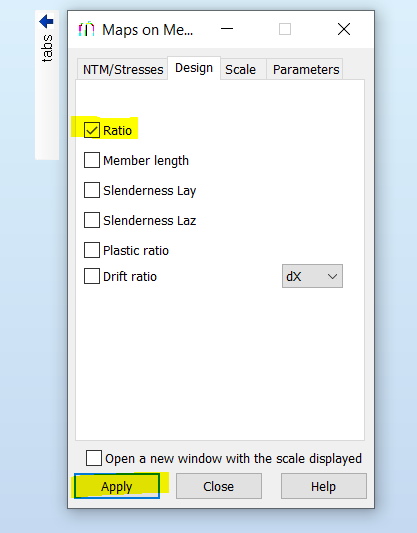 Correctly verified member presented in red when design ratio presented ...
