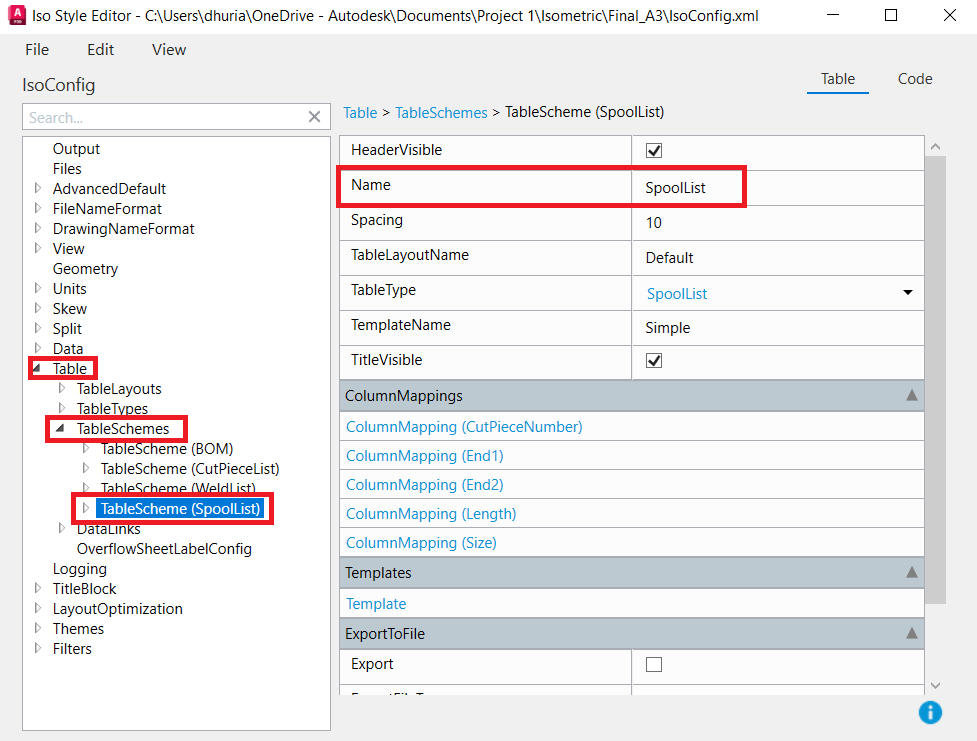How to create a custom spool list table in isometric style of AutoCAD ...