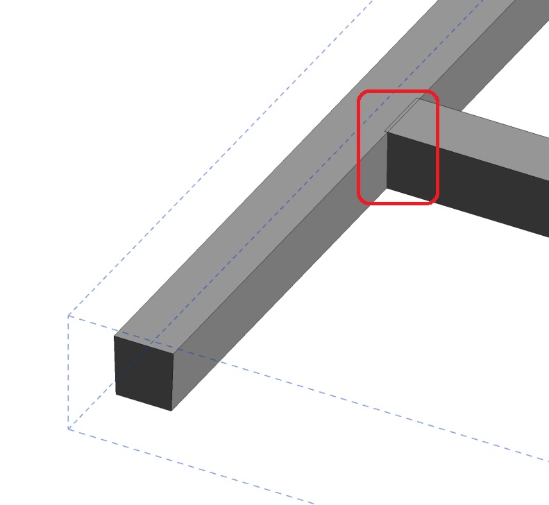 Notches applied to beams editing Group do not transfer over to other ...