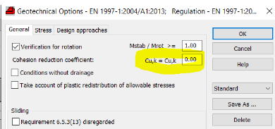 What is the meaning of cohesion reduction factor while spread footing ...