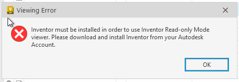 "Inventor must be installed..." when double-clicking on Inventor file in Vault Office