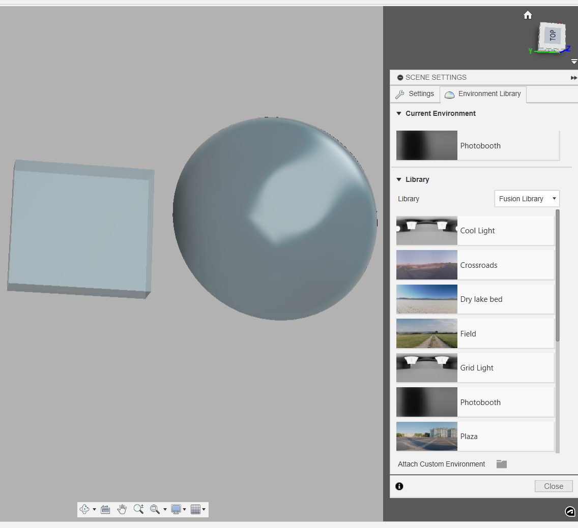 Render preview lighting is being calculated incorrectly across glossy surfaces in Autodesk Fusion