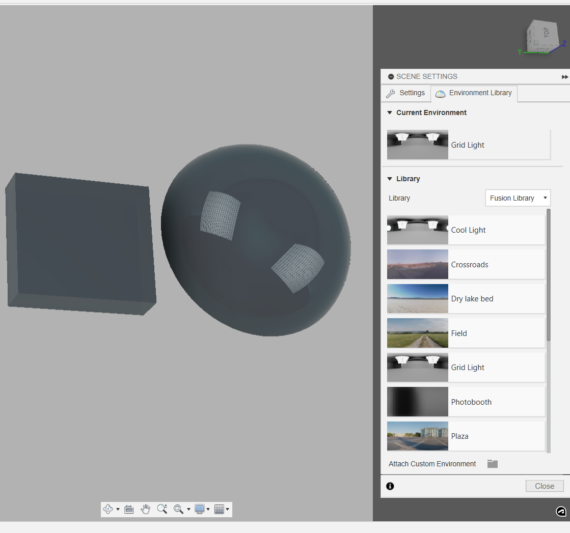 Render preview lighting is being calculated incorrectly across glossy surfaces in Autodesk Fusion