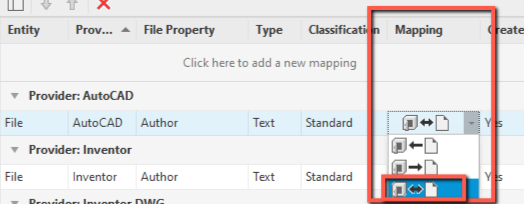 AutoCAD Electrical 不更新 Vault Client 中的空白特性