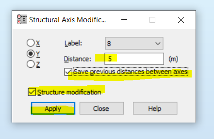 How to stretch model or group of members in Robot Structural Analysis