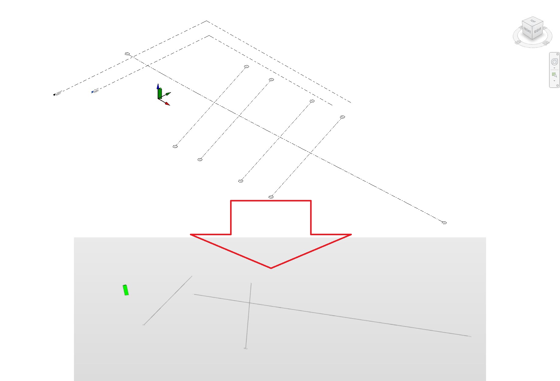 Unable to export multi segment grid in full length to IFC from Revit