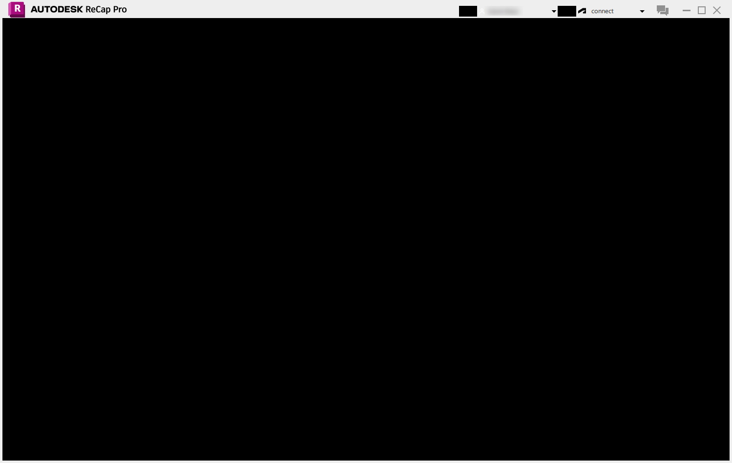 Black/White home screen in ReCap Pro
