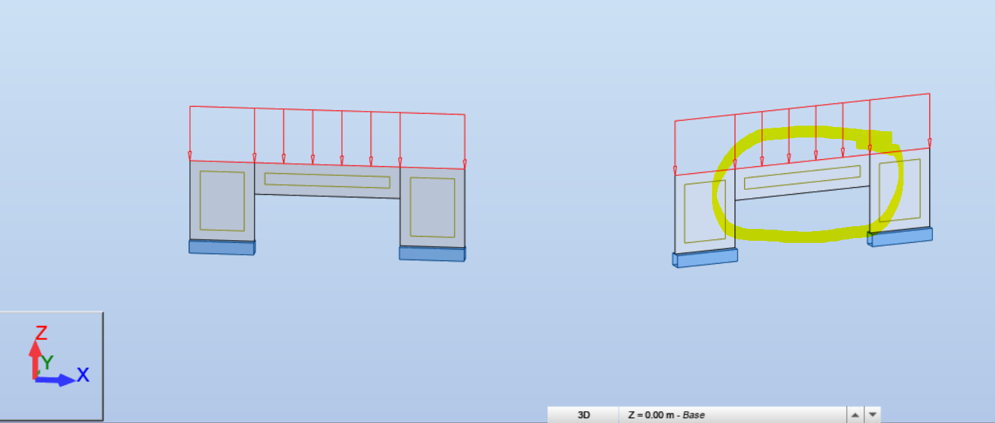 How to obtain reduced forces transferred by panel cut for panels rotated in respect to global ...