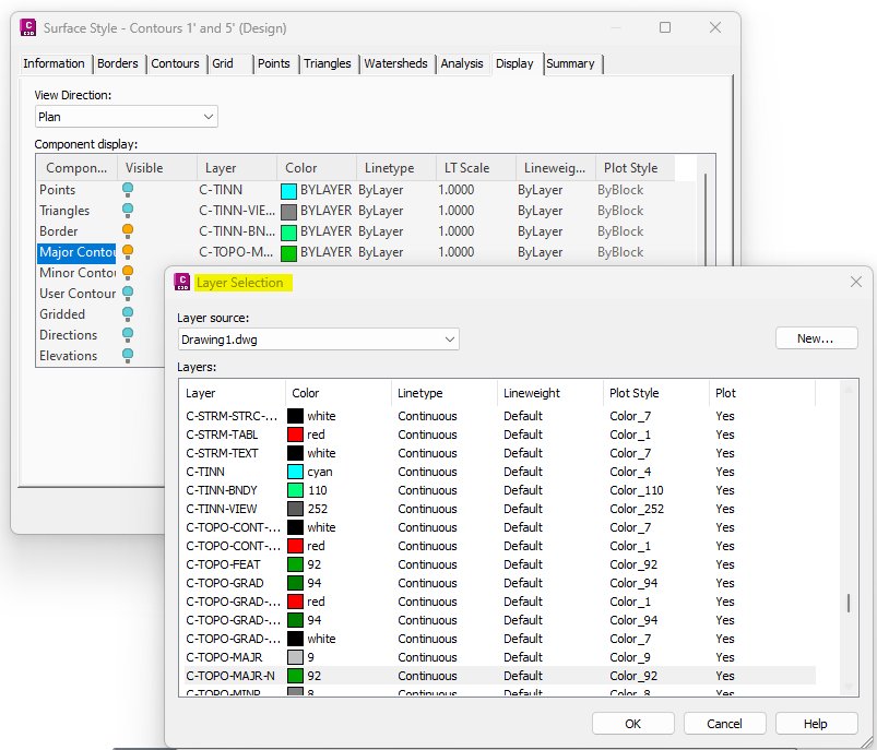 Changing layers in object style crashes Civil 3D