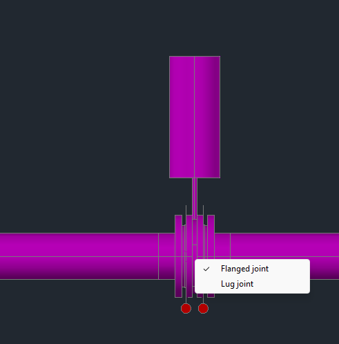 Lug bolt will not be used for a lug valve in AutoCAD Plant 3D