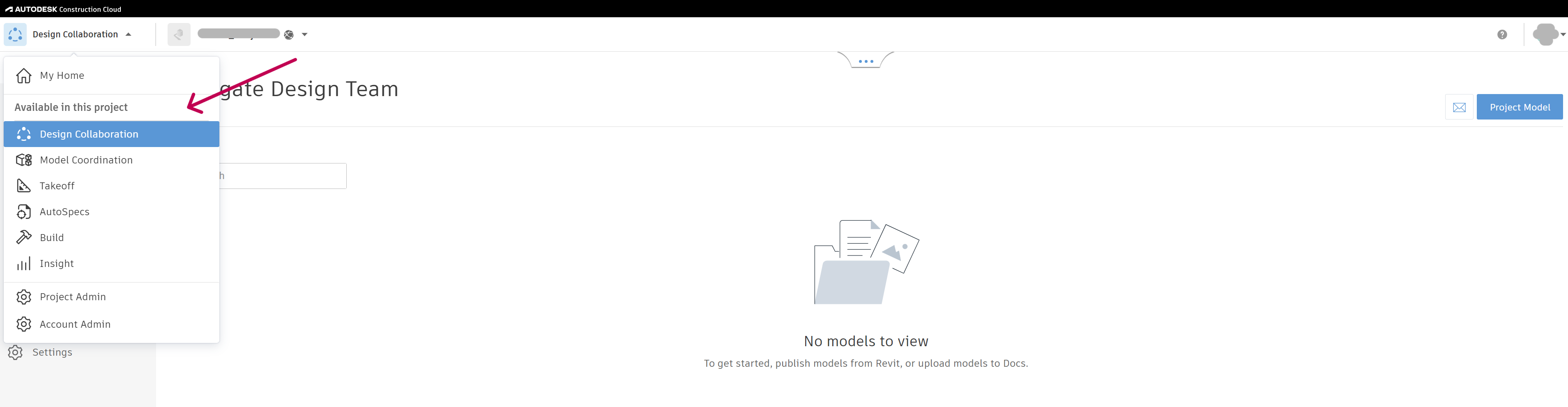 Docs is not displayed in the module selector in ACC