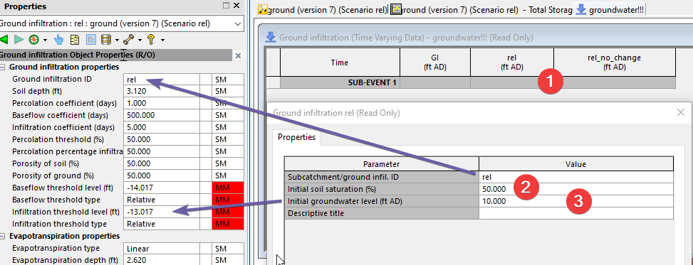 How to model InfoWorks ICM ground infiltration