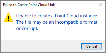 RCP point cloud "Not Found" after reloading in Revit