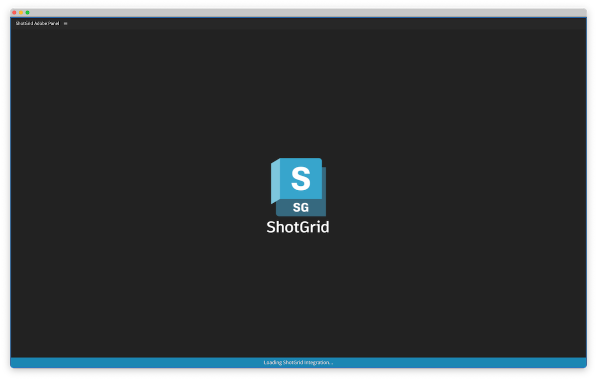 After EffectsでShotGrid Adobe Panelのロードが進みません