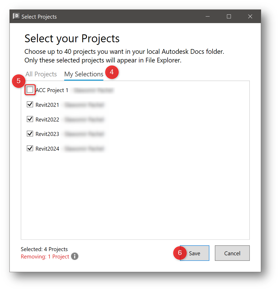 Unable to view all files and folders from Autodesk Construction Cloud project when trying to ...