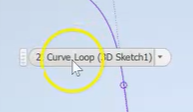 How to create and measure whole sketch loop in Inventor