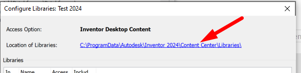 "Attempt to write a readonly database" when creating a new custom Content Center library in Inventor